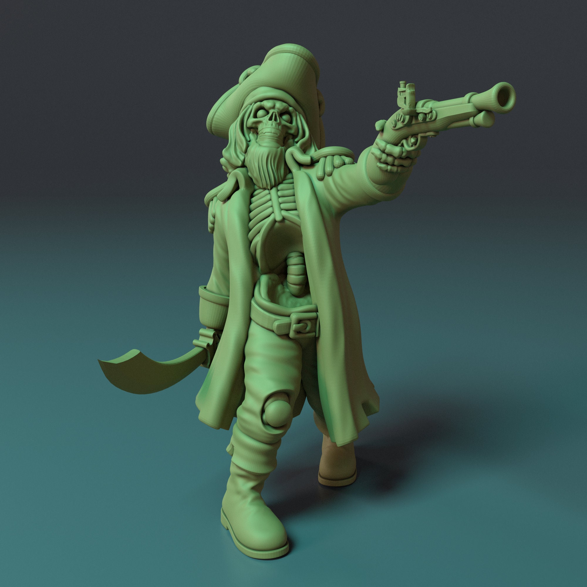 Pirate Skeleton Crew Miniatures Bundle 32mm Scale Tabletop RPG ...