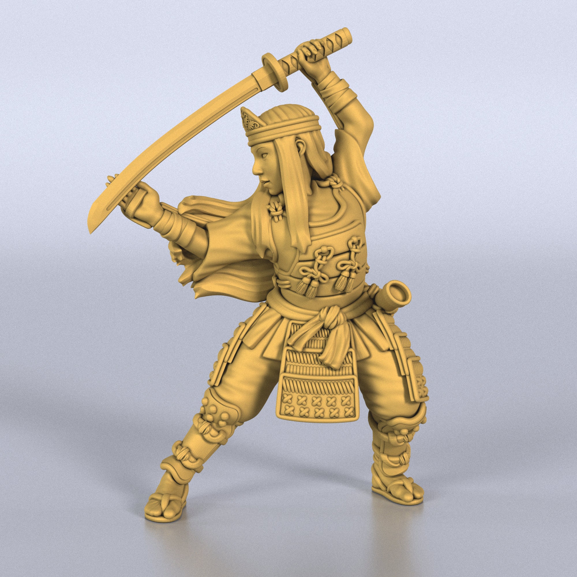 Japanese Women Samurais Miniatures Set 28mm 32mm Scale Tabletop RPG ...