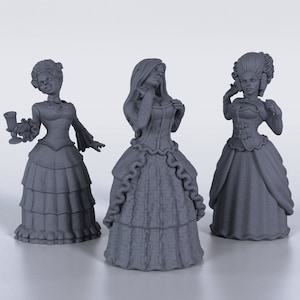 Vampire Courtesan Miniatures Bundle | 28mm - 32mm Scale | Tabletop RPG ...