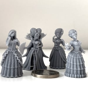 Vampire Courtesan Miniatures Bundle | 28mm - 32mm Scale | Tabletop RPG ...