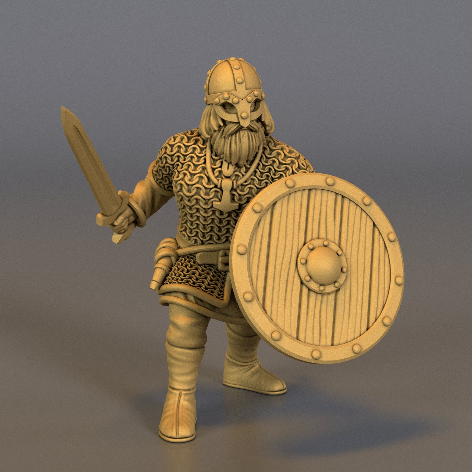 Viking Warrior Miniature Pack V1 28mm 32mm Scale Tabletop RPG Wargaming ...
