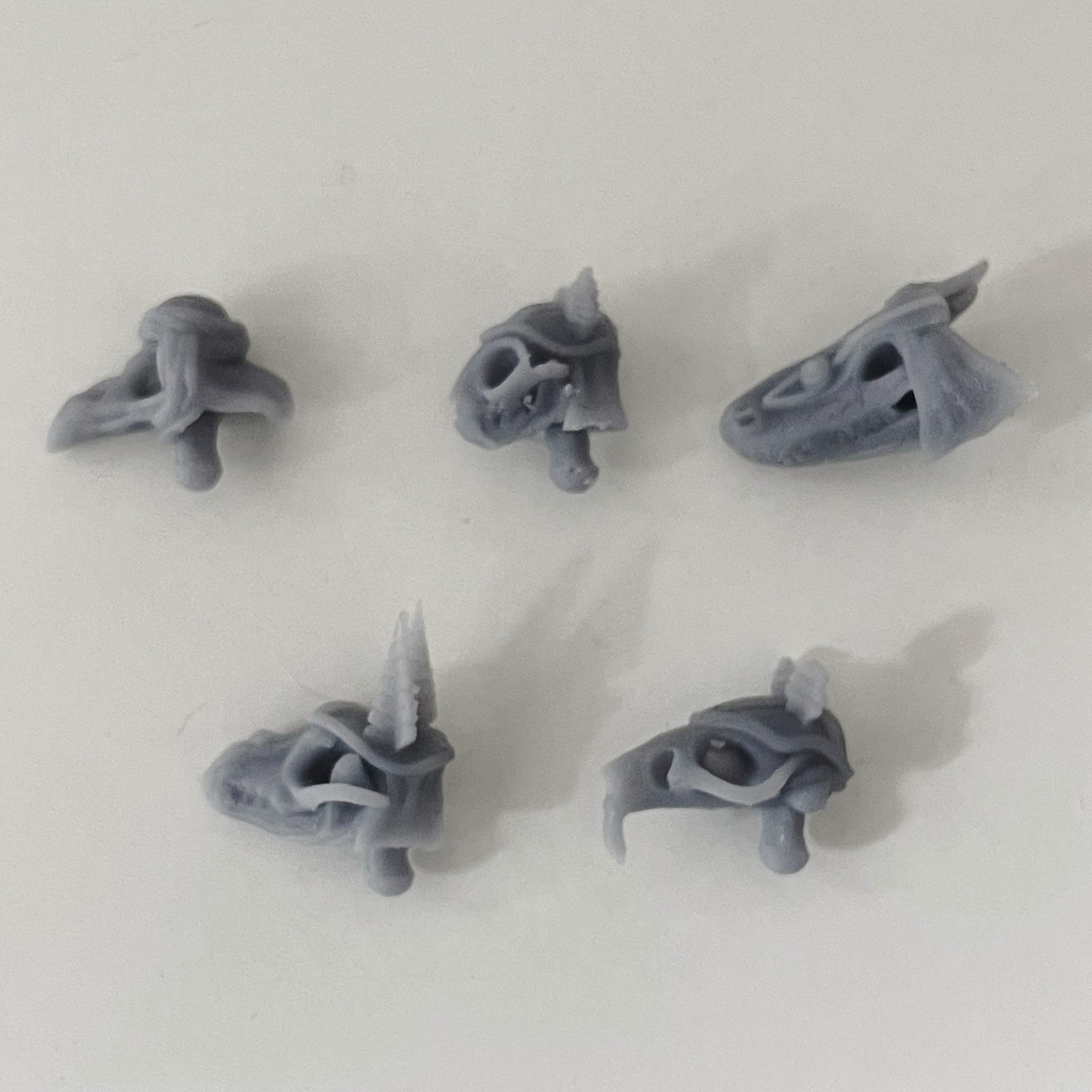 Ancient Egyptian God Heads and Skulls 10pcs Miniatures 28mm Scale ...