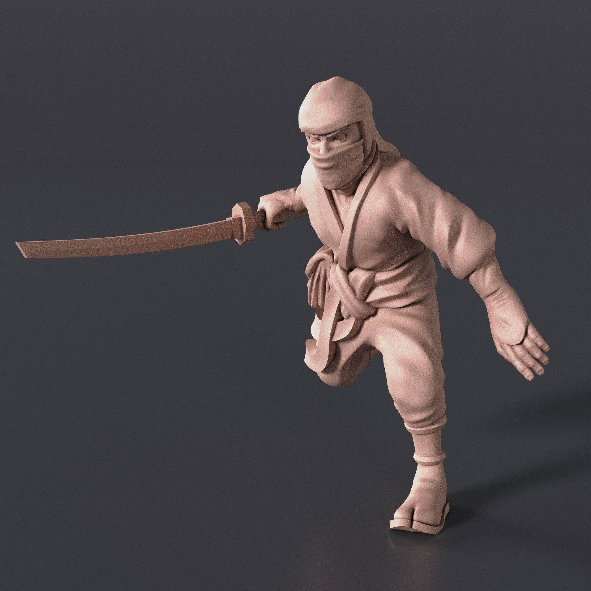 Asian Ninja Warrior Miniatures Set 28mm 32mm Scale Tabletop RPG ...