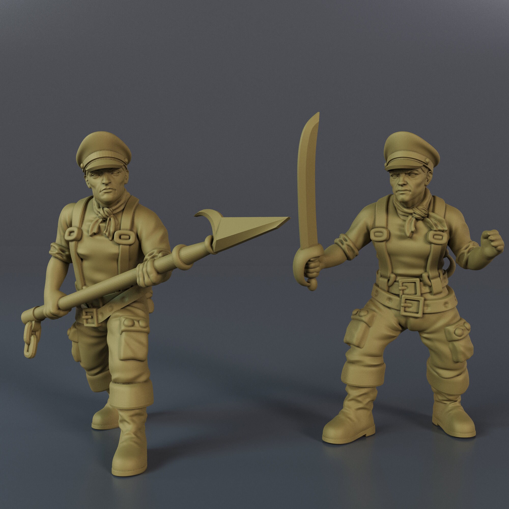 Nautilus Crew Miniatures Set 28mm 32mm Scale Tabletop RPG Wargaming 3D ...