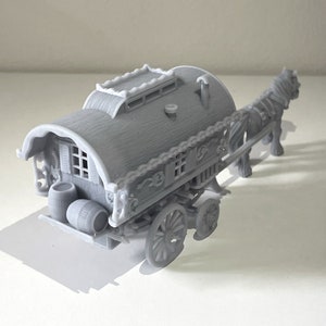 Zingaran Nomad Gypsy Caravan With Heavy Horse Miniature | 28mm - 32mm ...