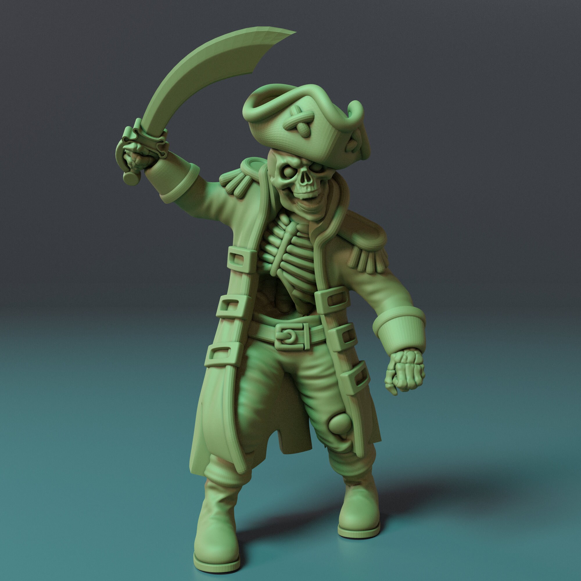Pirate Skeleton Crew Miniatures Bundle 32mm Scale Tabletop RPG ...