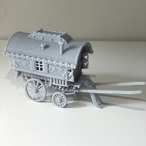 Zingaran Nomad Gypsy Caravan With Heavy Horse Miniature | 28mm - 32mm ...