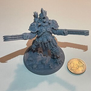 Chainsaw Terminator Daemon Prince Miniature: TTRPG, Wargaming, 3D Resin ...