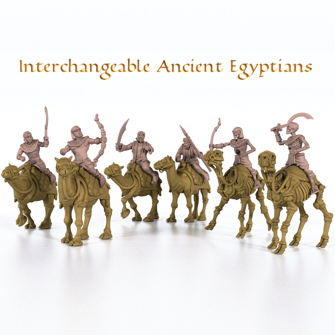 Ancient Egyptian Warrior Miniatures Set | 32mm Scale | Multipart ...