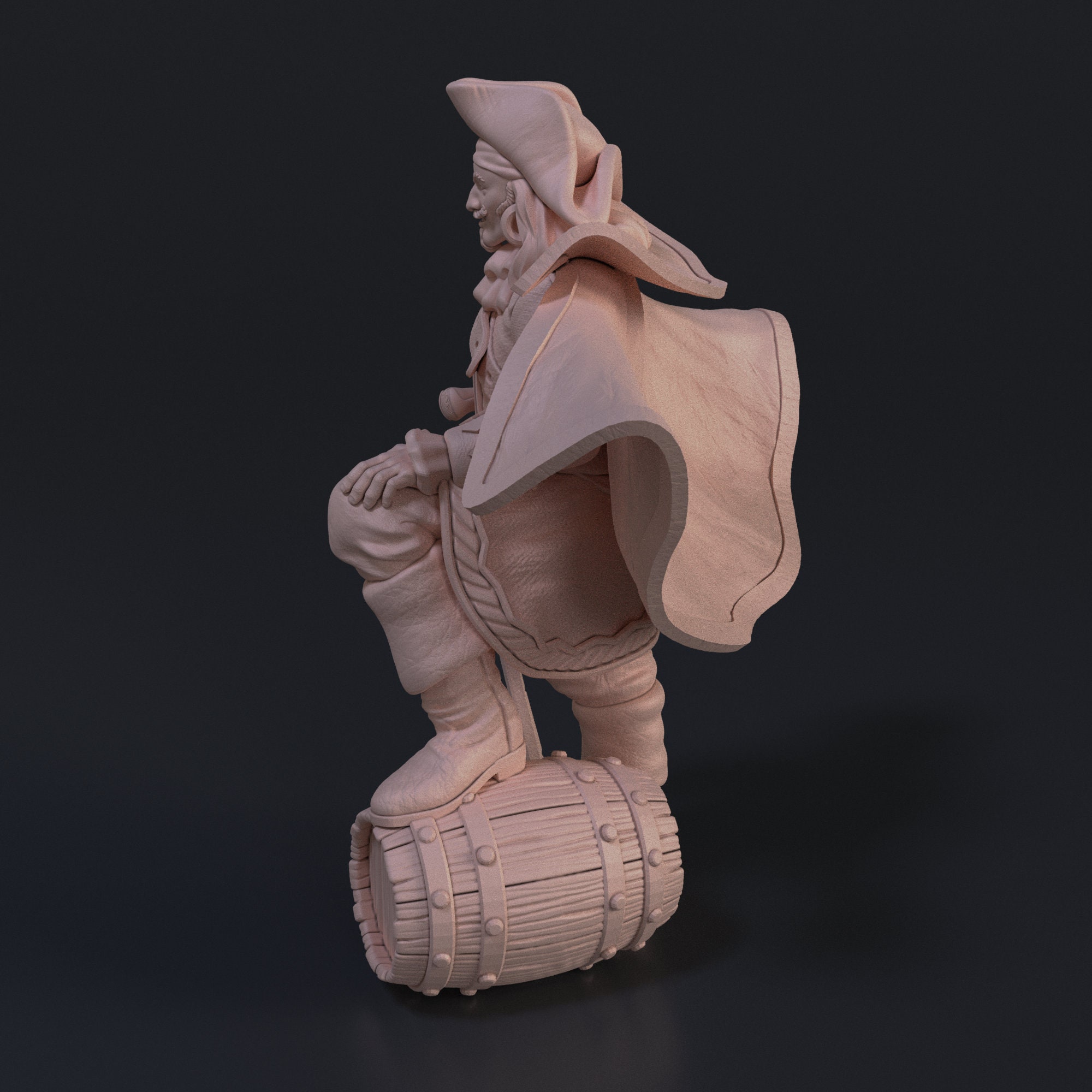 Captain Henry Morgan Figurine | 75mm Scale | Tabletop | Wargaming | 3D ...