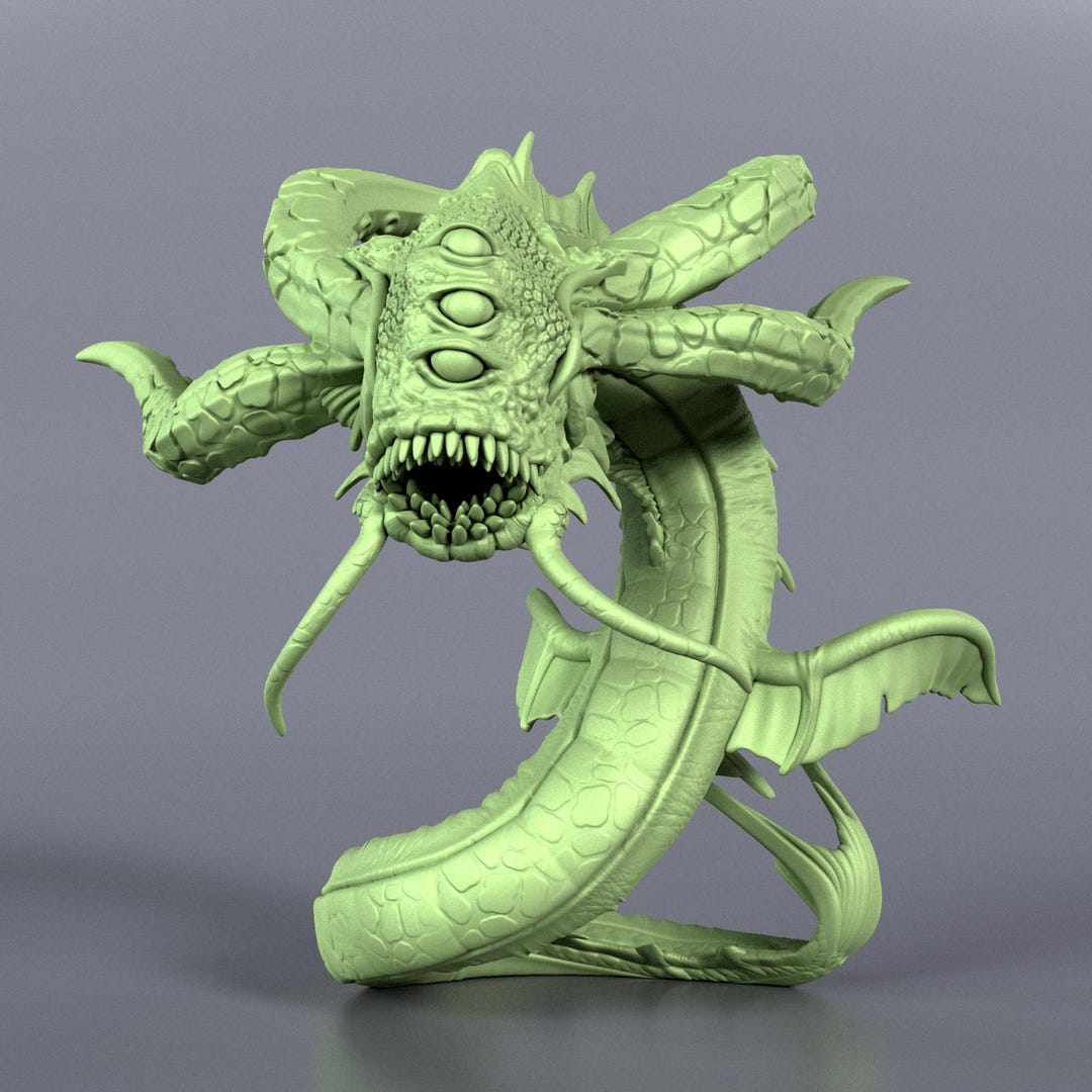 Aboleth Sea Monster Miniature | 28mm - 32mm Scale | Tabletop RPG ...