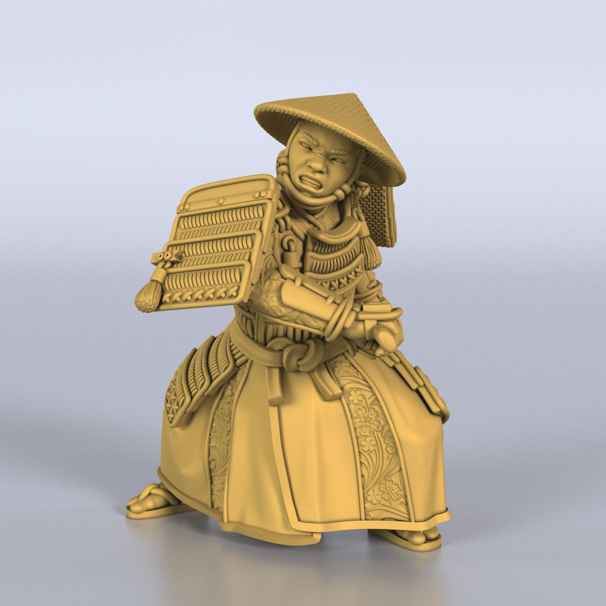 Japanese Samurais Miniatures Set | 28mm - 32mm Scale | Tabletop RPG ...