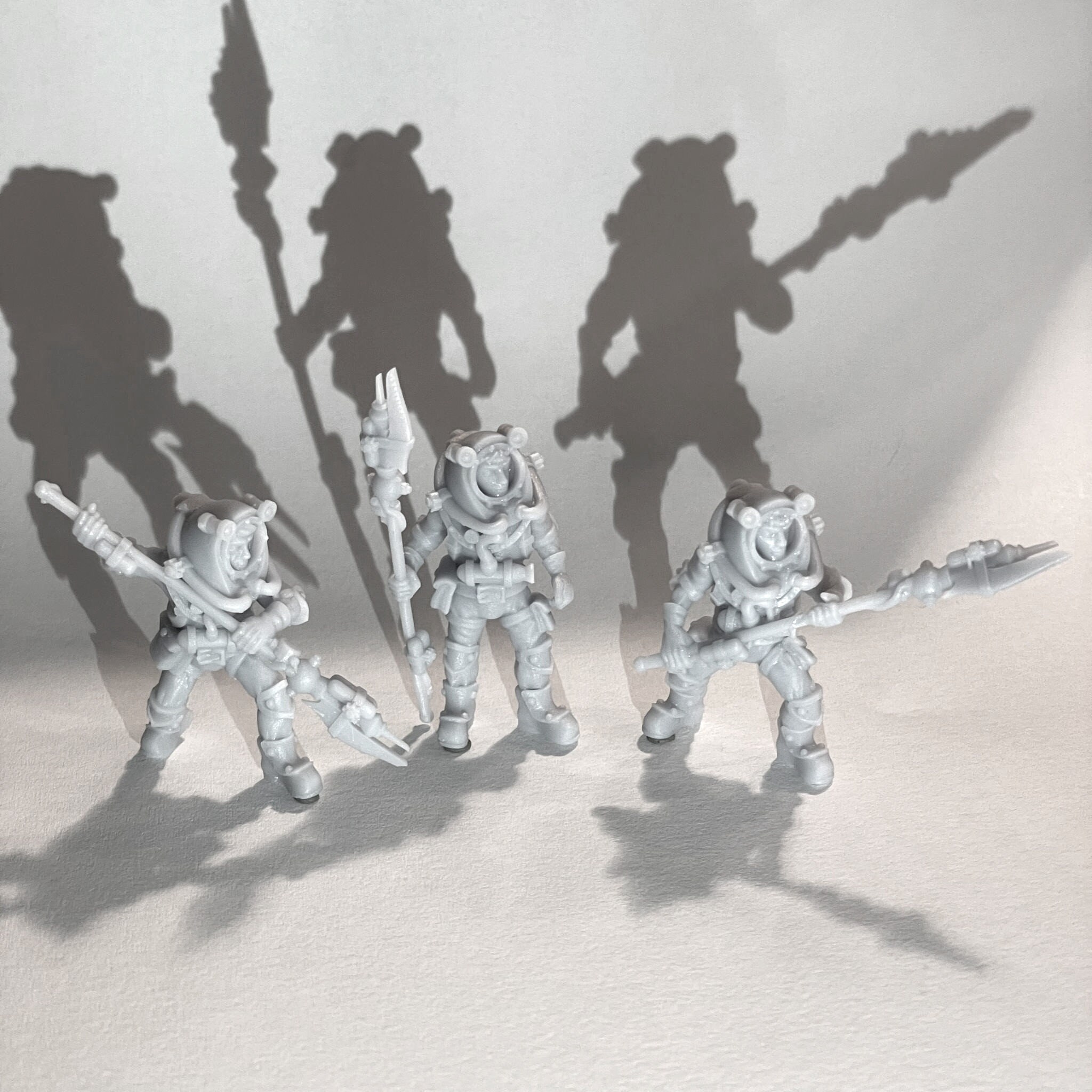 Nautilus Crew Miniatures Set 28mm 32mm Scale Tabletop RPG Wargaming 3D ...