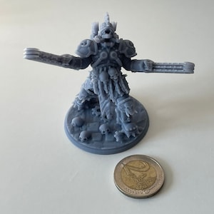 Chainsaw Terminator Daemon Prince Miniature: TTRPG, Wargaming, 3D Resin ...