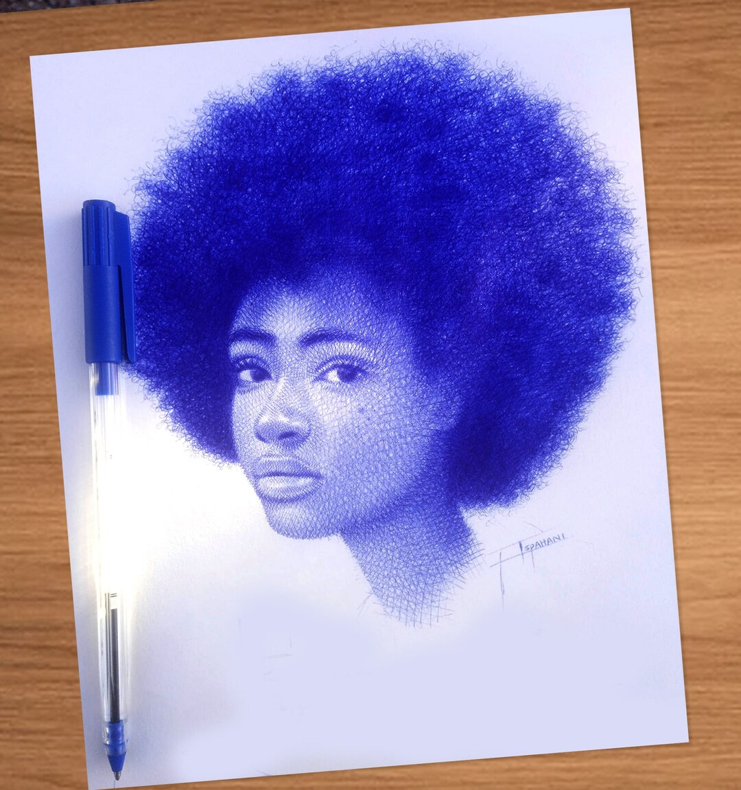 Ball Point Pen Portrait, Portrait Drawing From Photo, Family Portrait ...