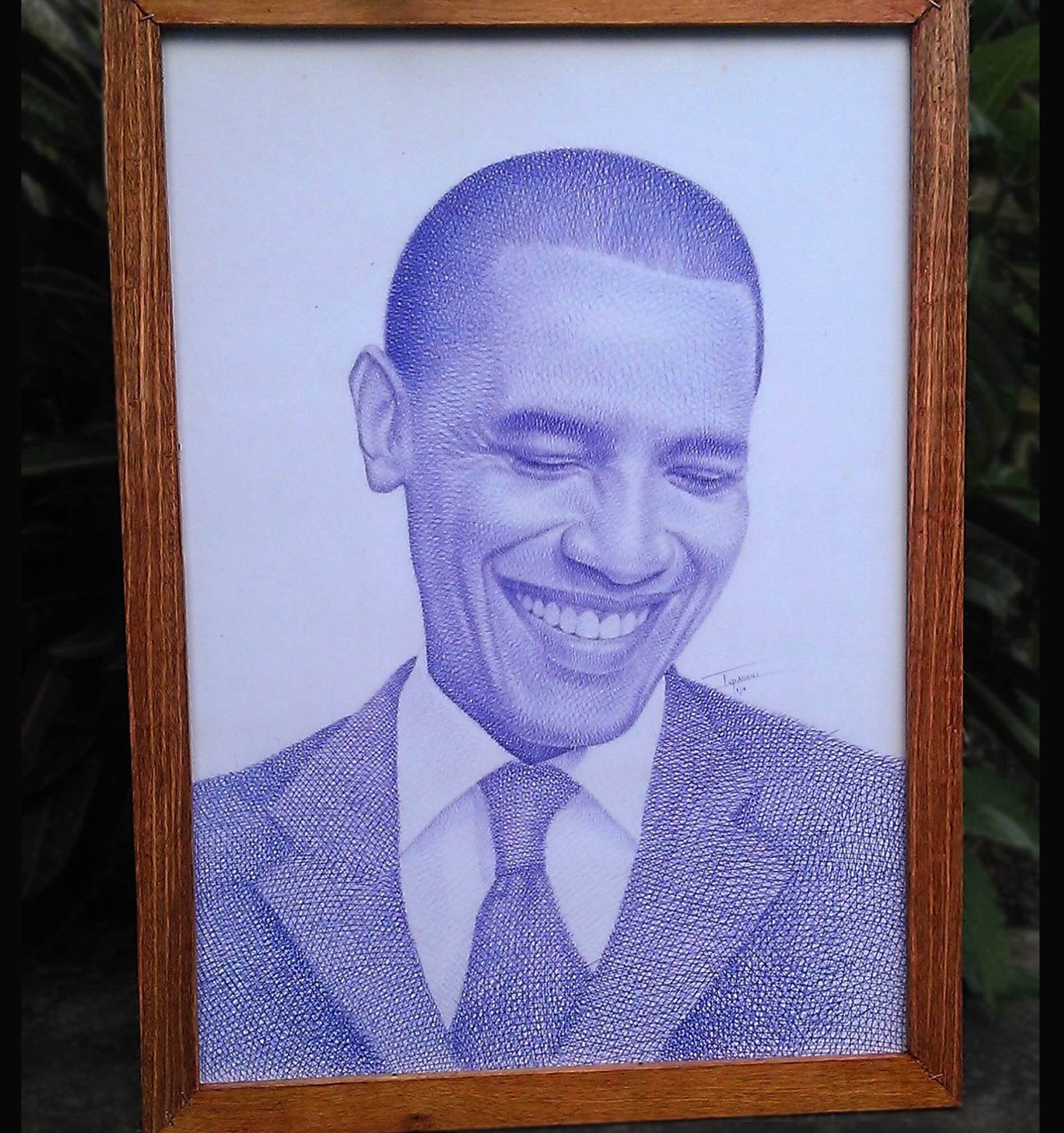 Custom Ink Portrait, Drawing From Photo, Pen Portrait Drawing, Portrait ...