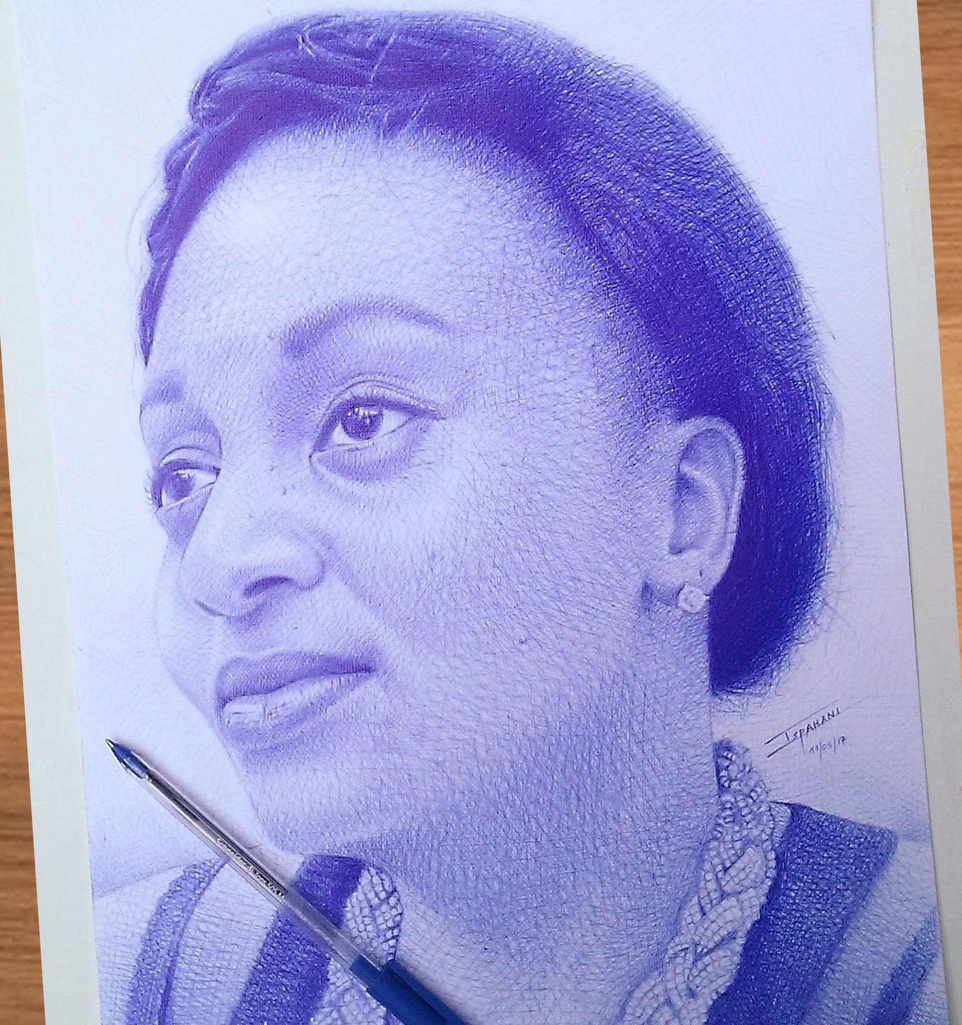 Ball Point Pen Portrait, Portrait Drawing From Photo, Family Portrait ...
