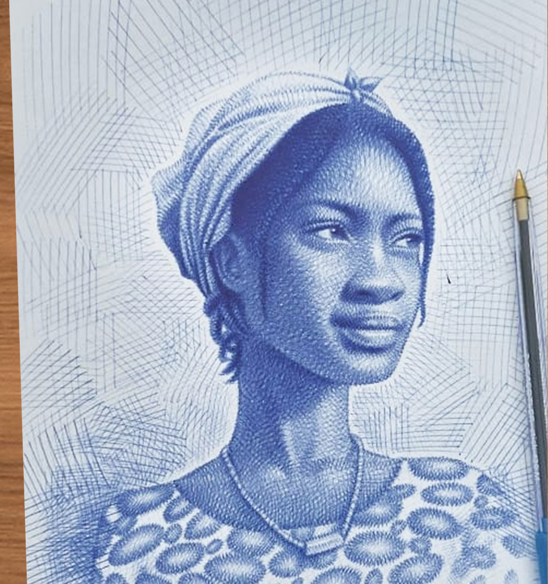 Ball Point Pen Portrait, Portrait Drawing From Photo, Family Portrait ...