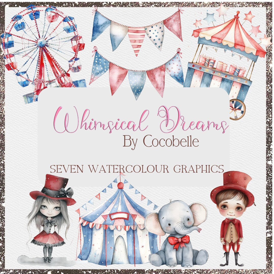 Circus Clipart Bundle, Ringmaster Circus PNG, Circus Tent Png File ...