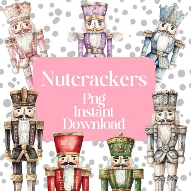 Christmas Nutcracker PNG Clipart Bundle, Nutcracker Sublimation Design, Instant Digital Download ...