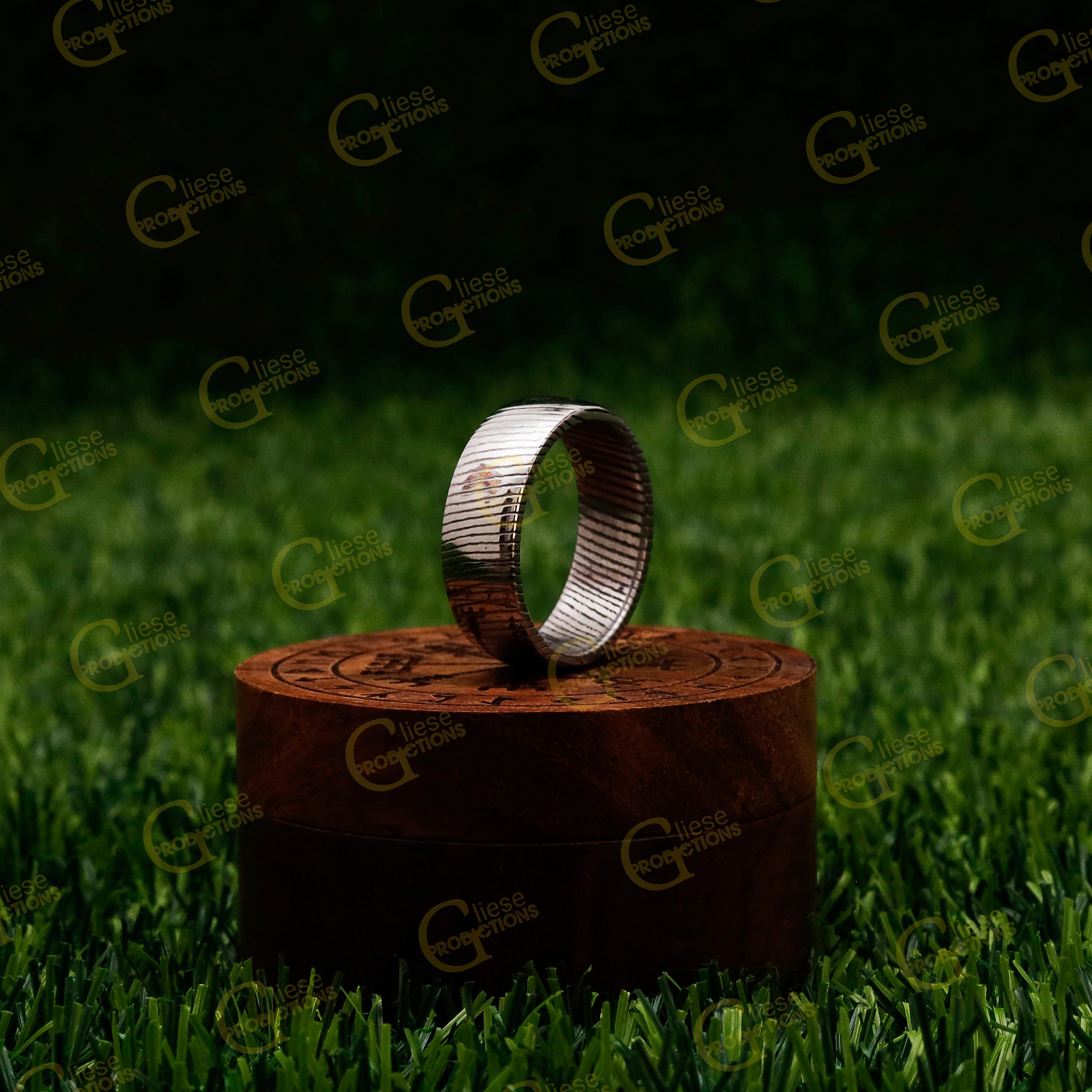 Timascus Ring Mens Wedding Ring Mens Ring Titanium Damascus Handmade ...
