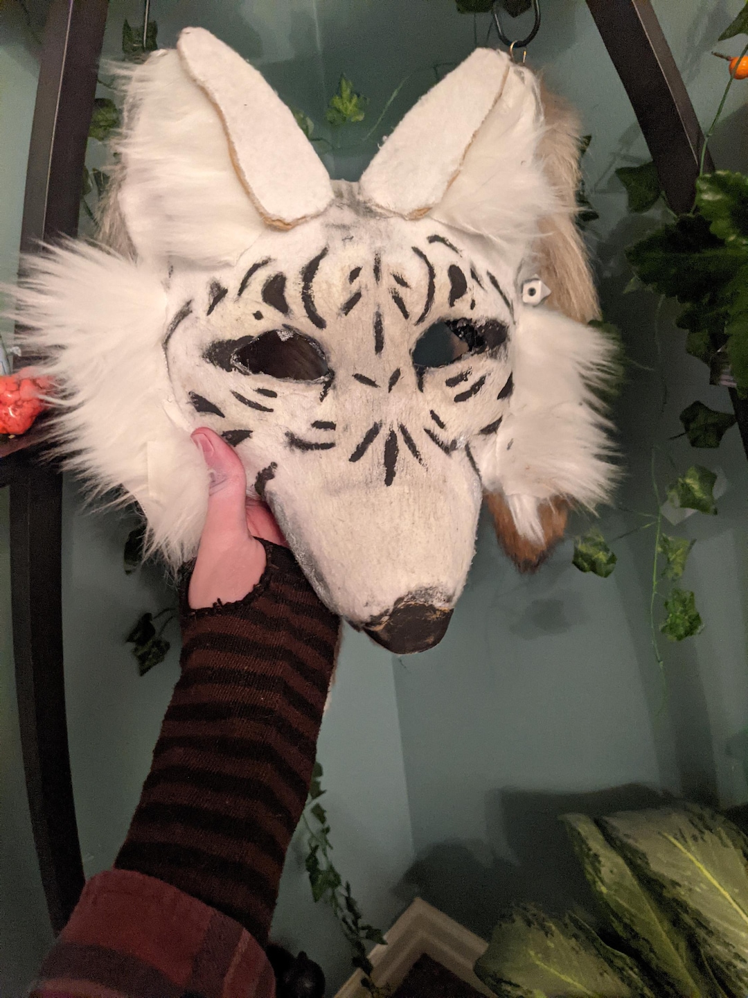 White Tiger Therian Mask - Etsy