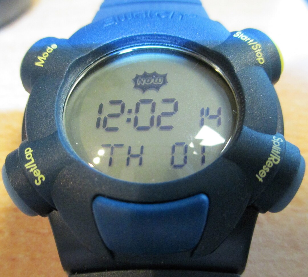 Swatch .beat Navy Blue Rarity Model Collector Vintagewatch New in Box ...