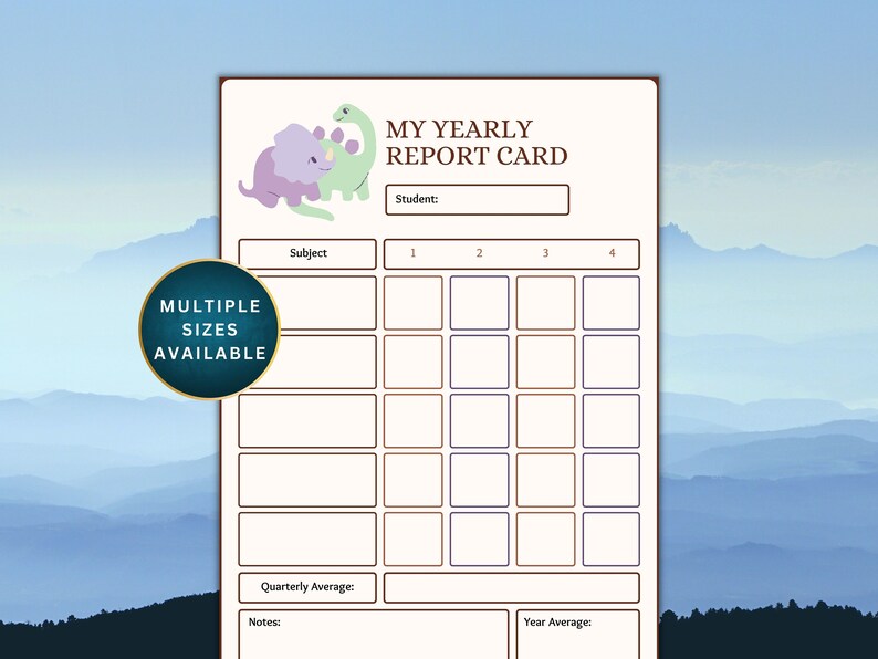 Report Card Printable ADHD Classroom Journal 2023 Digital Planner ADHD ...