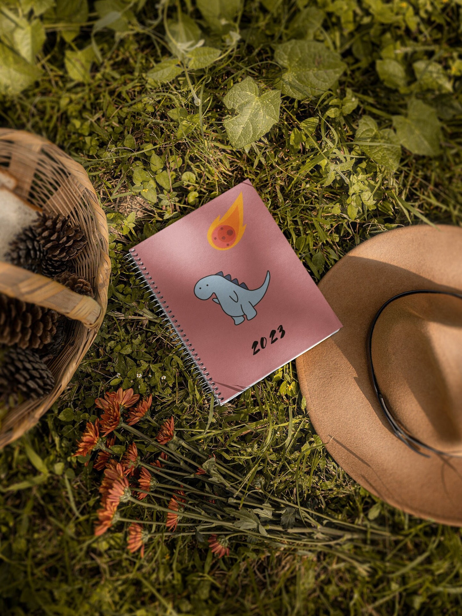 Spiral Notebook, 2023 Progress Journal, Dinosaur Habit Tracker Dinosaur ...