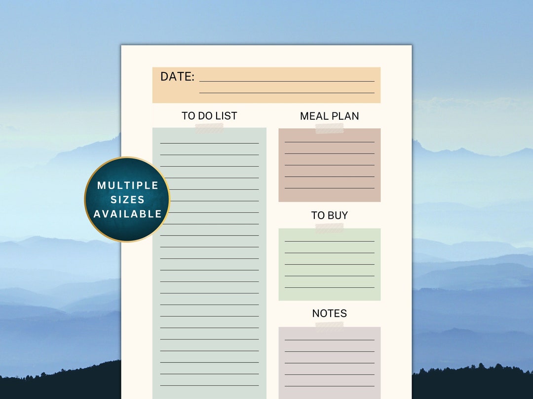 Daily Checklist | Printable ADHD Classroom Journal | 2023 Digital ...