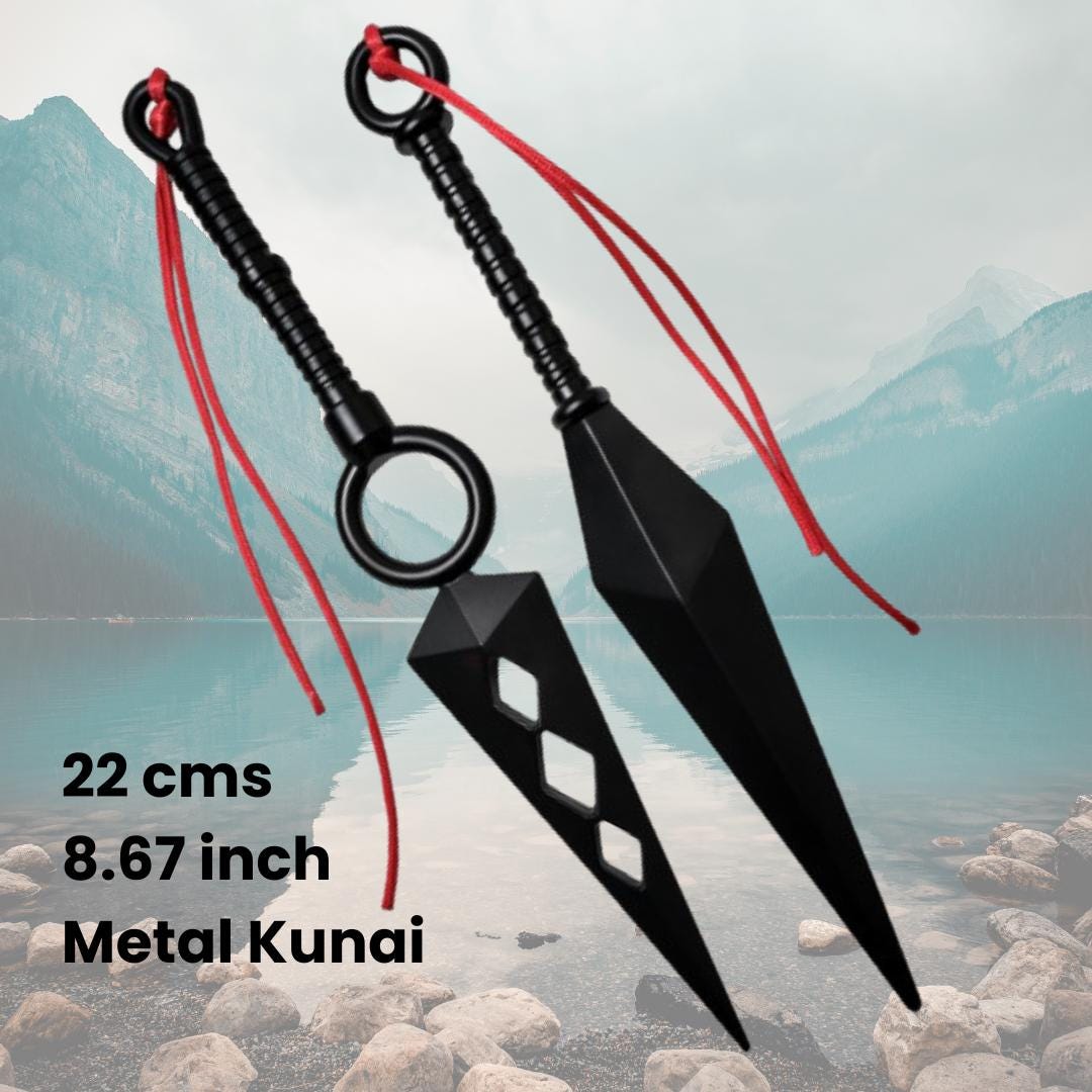 Kunai Metal - for Cosplay Japanese Shinobi Accessories Anime Manga ...