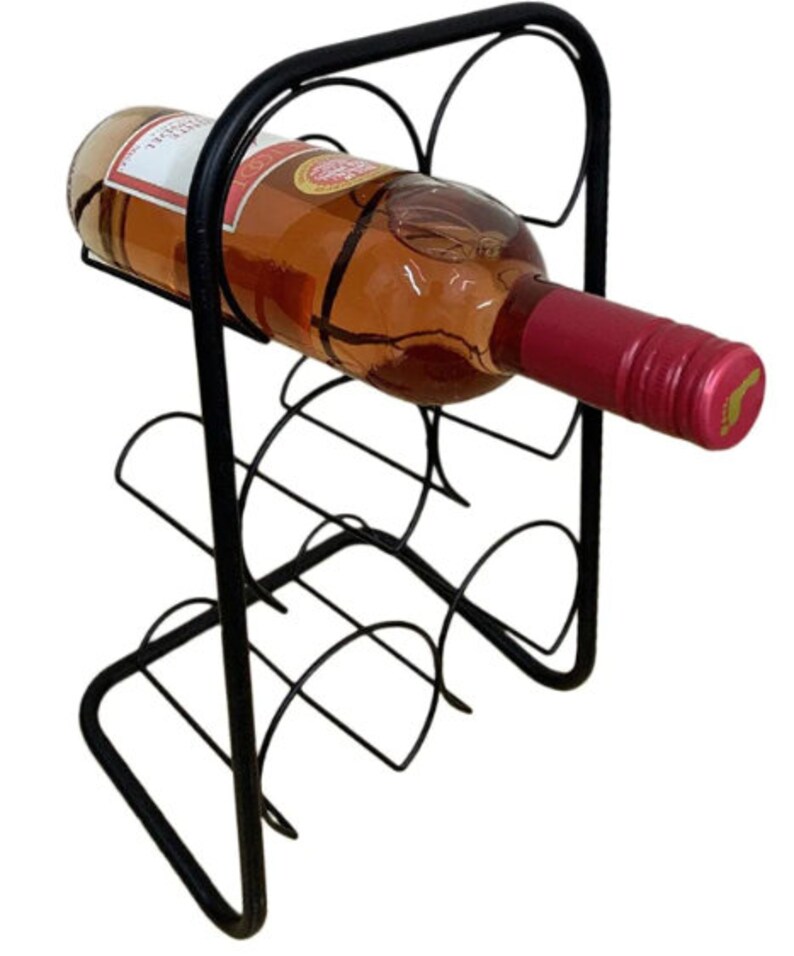 Handmade Wine Rack Black Metal Rustic Industrial Style - Etsy