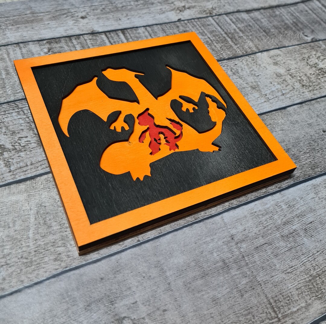 Deco Frame Charizard Evolution - Etsy