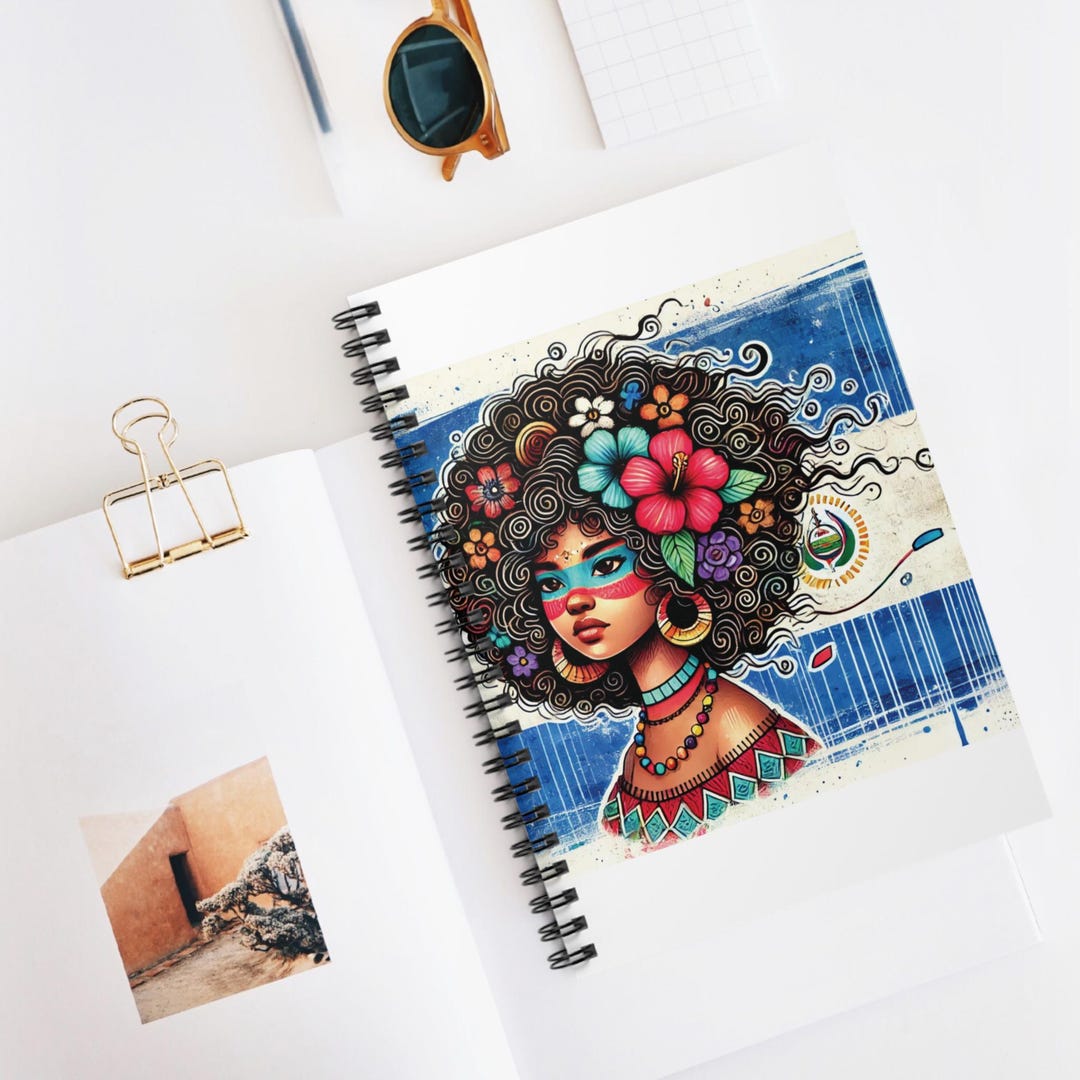 Spiral Notebook, Nicaraguan Girl Flag Ruled Line Journal, Cultural ...