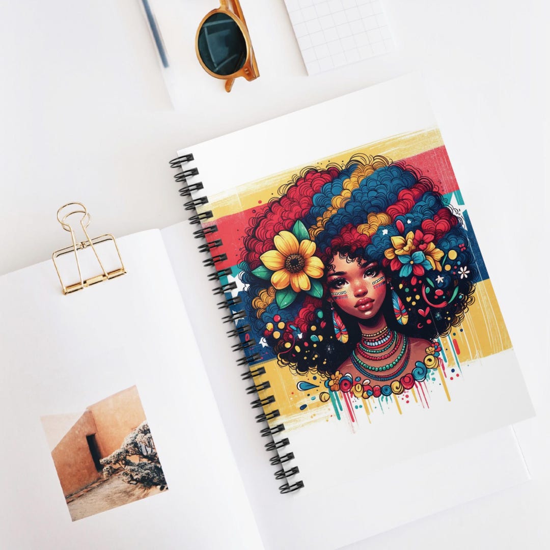 Spiral Notebook, Venezuelan Girl Flag Ruled Line Journal, Cultural ...