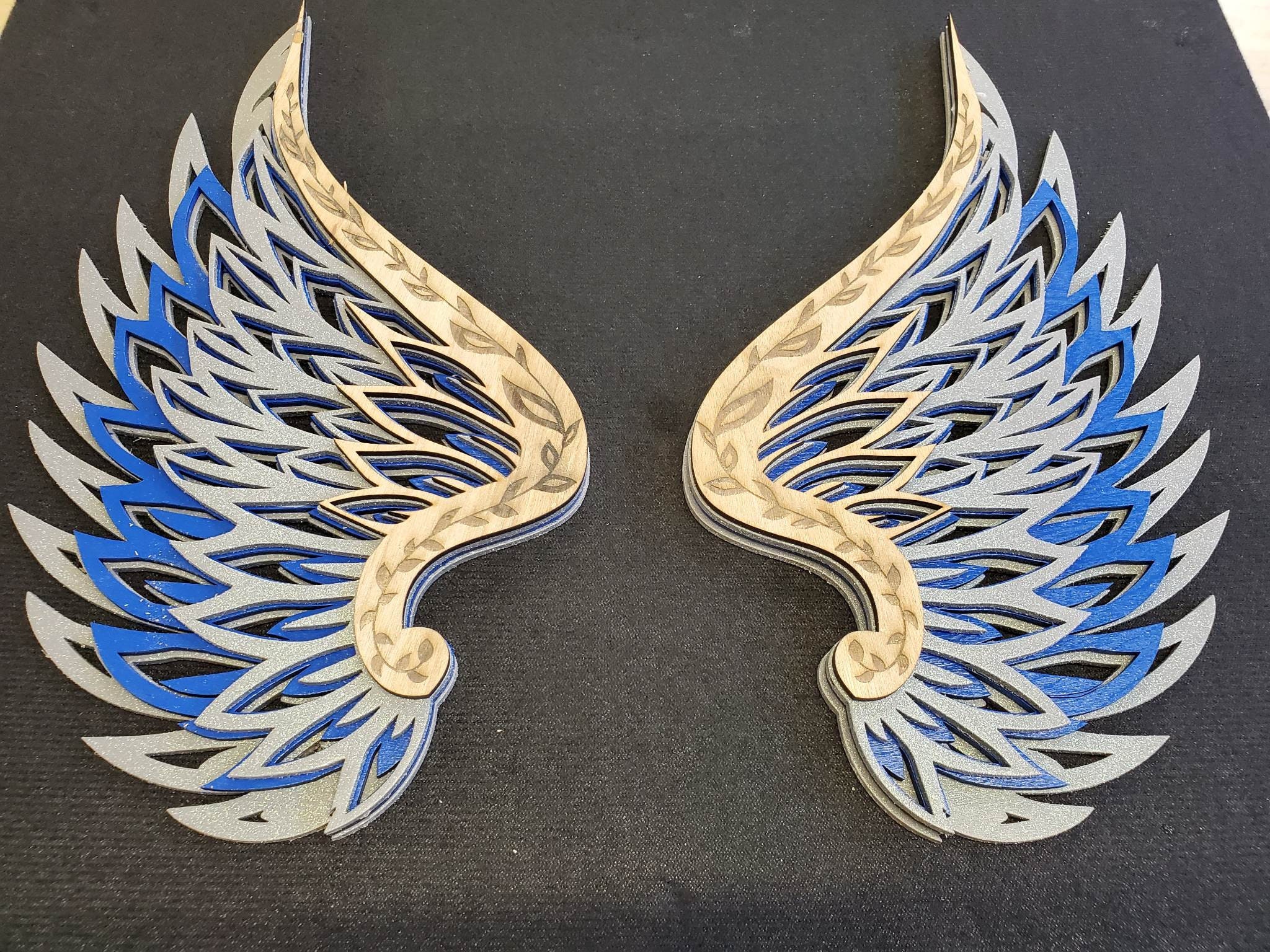 Angle Wings Mandal 3d Laser Cut - Etsy
