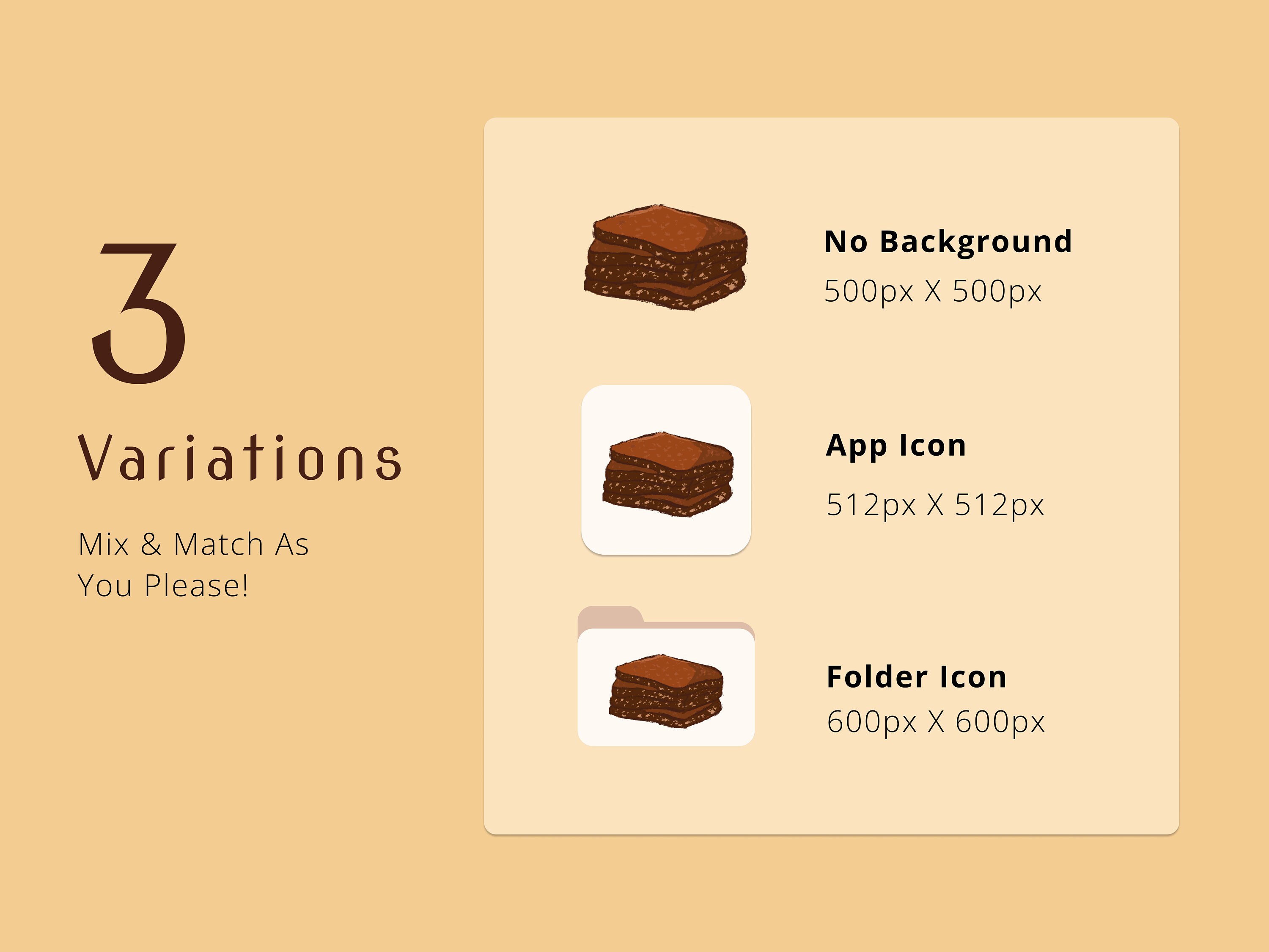 Bread Themed Desktop Icons | App Icons | Desktop Folder Icons | MacBook ...
