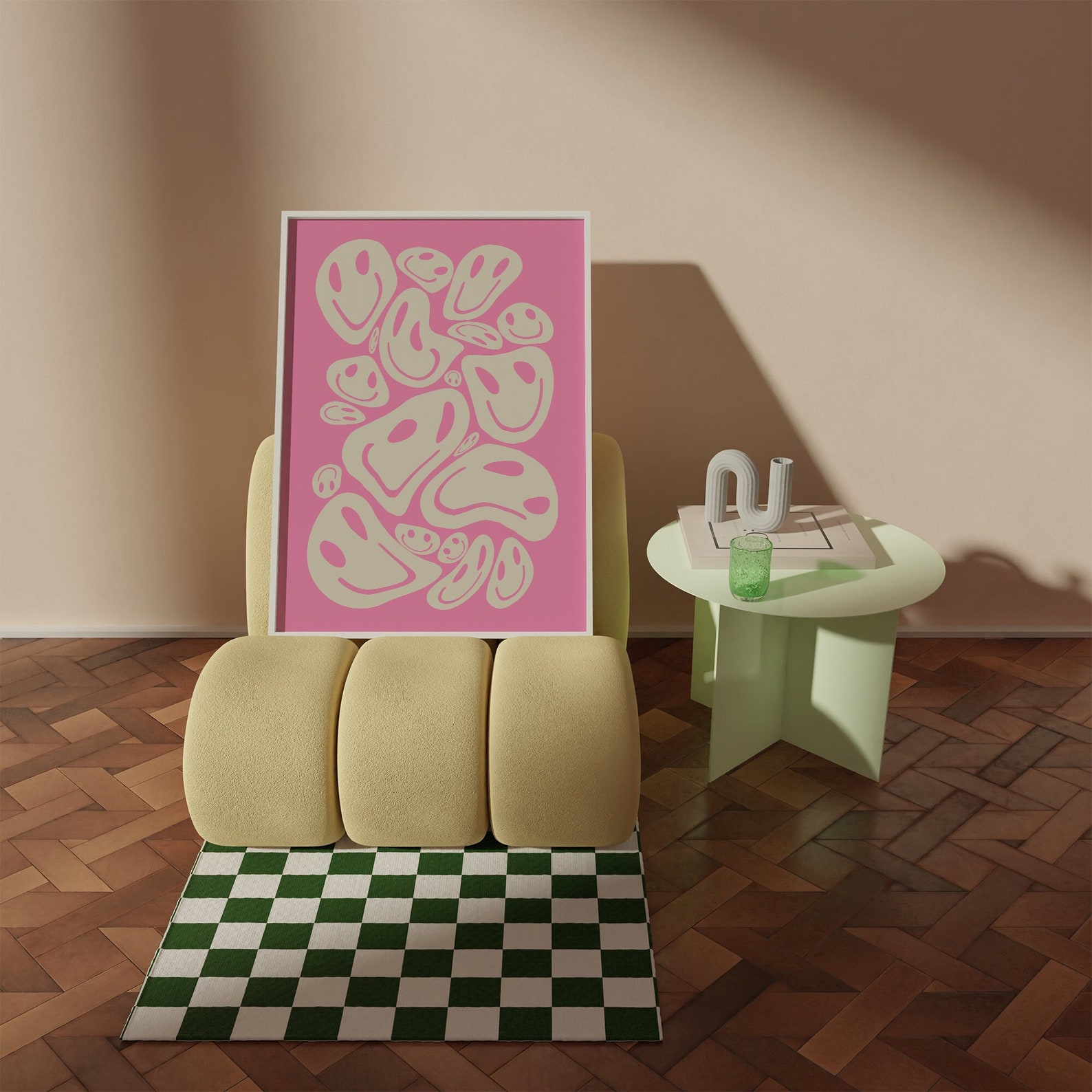 TRIPPY SMILE ~ Rave Poster Digital Download, Jpeg Poster, Printable ...