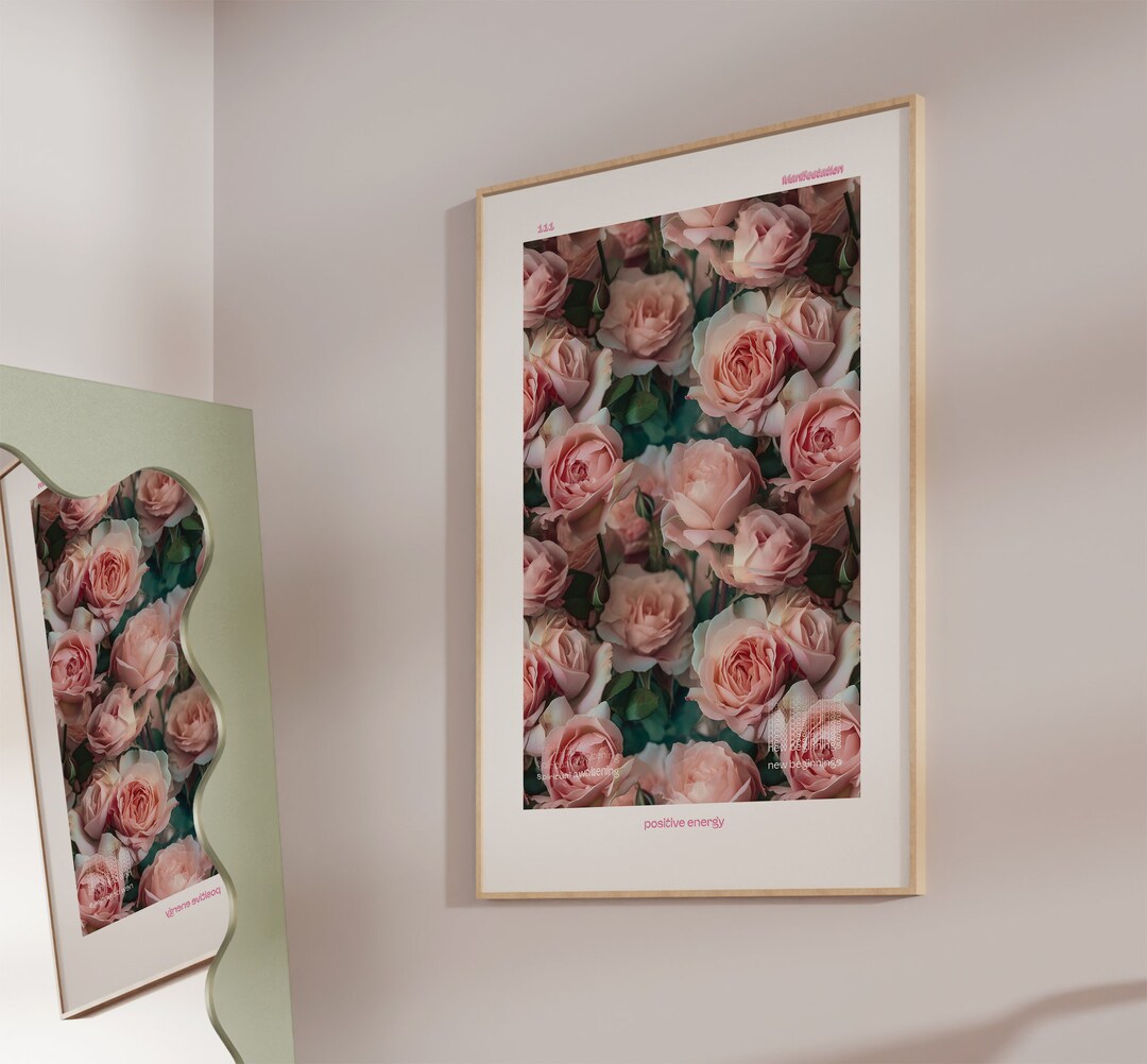 Angel Numbers Poster Preppy Room Decor, Matisse Print Digital, Pink ...