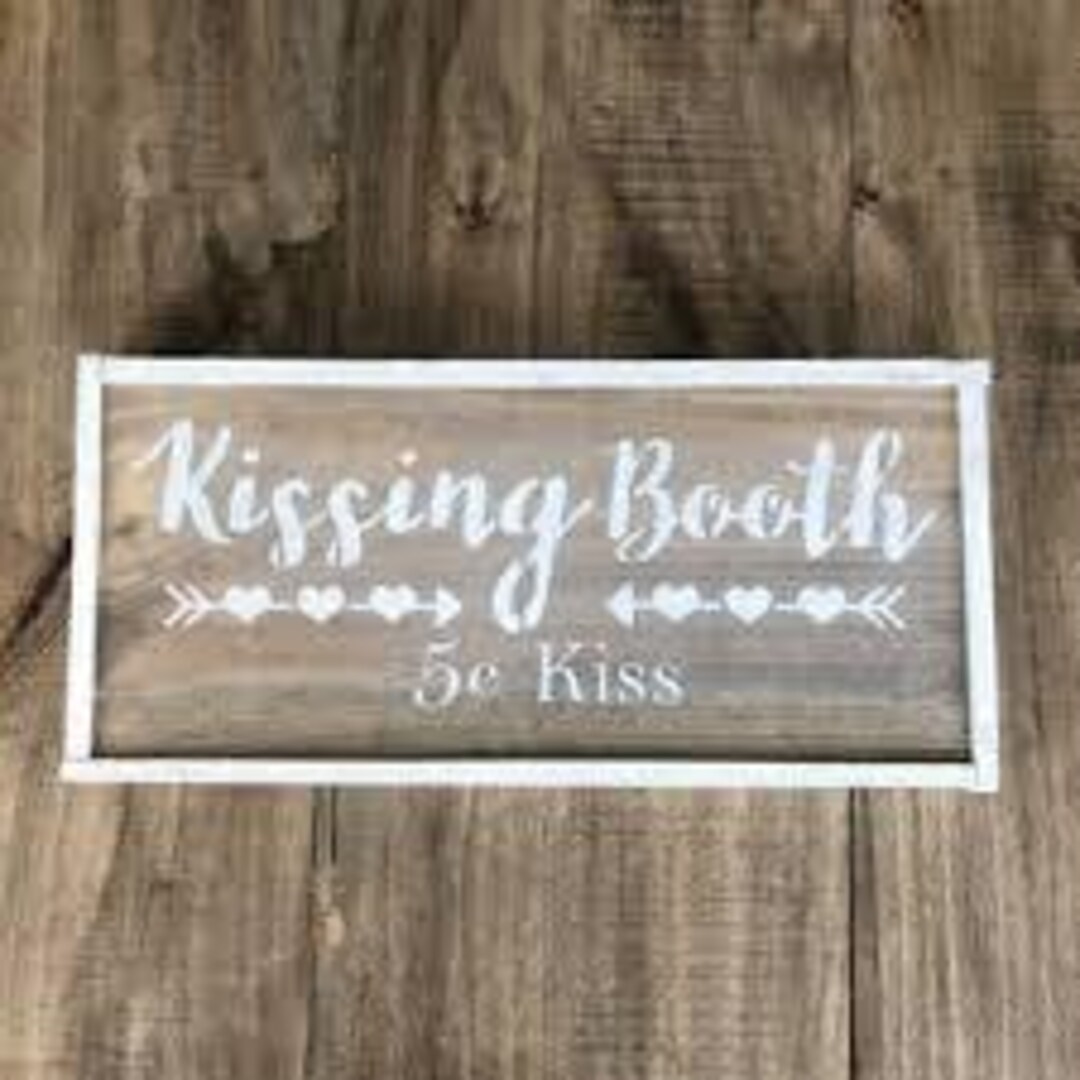 Kissing Booth 5 Cents - JRV Stencil Co - Etsy