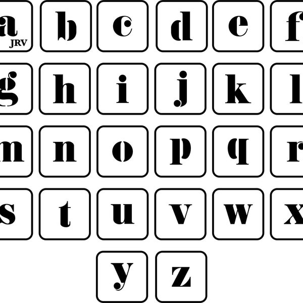 Curly Letters - Etsy