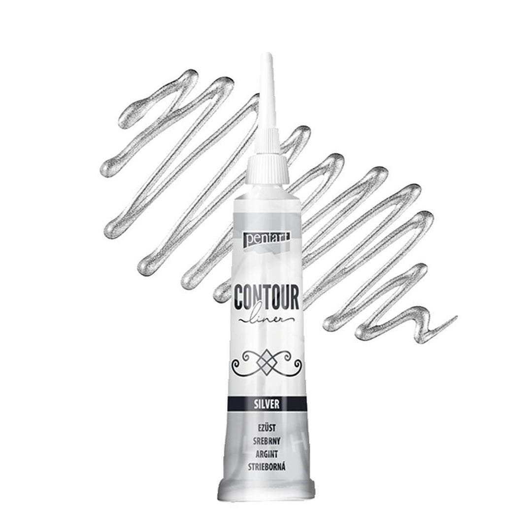 Silver - Pentart Contour Liner 20ml - Etsy