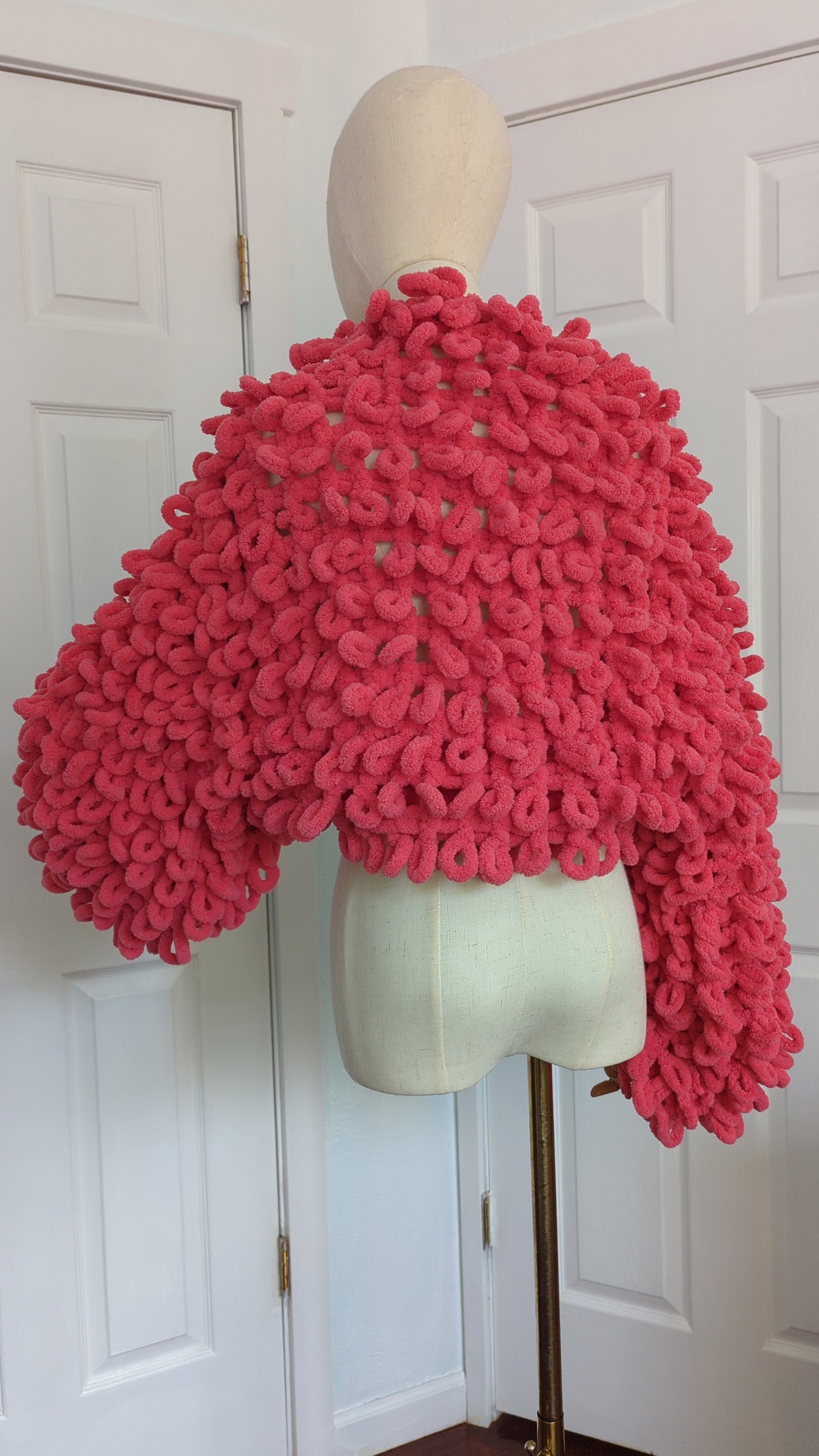 Puffy Loop Bolero Jacket in Pink - Etsy