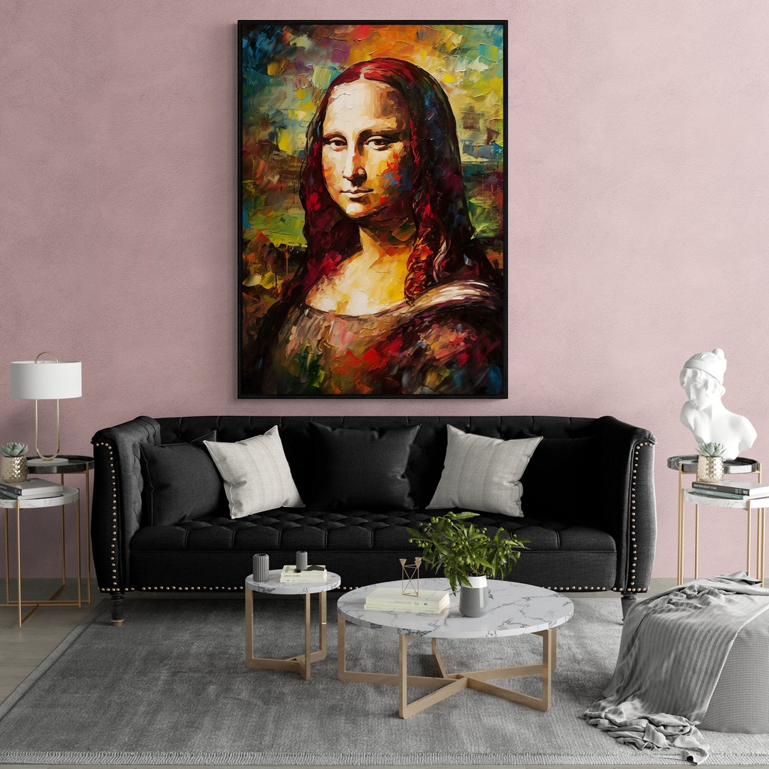 Abstract Painting "mona Lisa" as Museum Quality Poster Print - Etsy