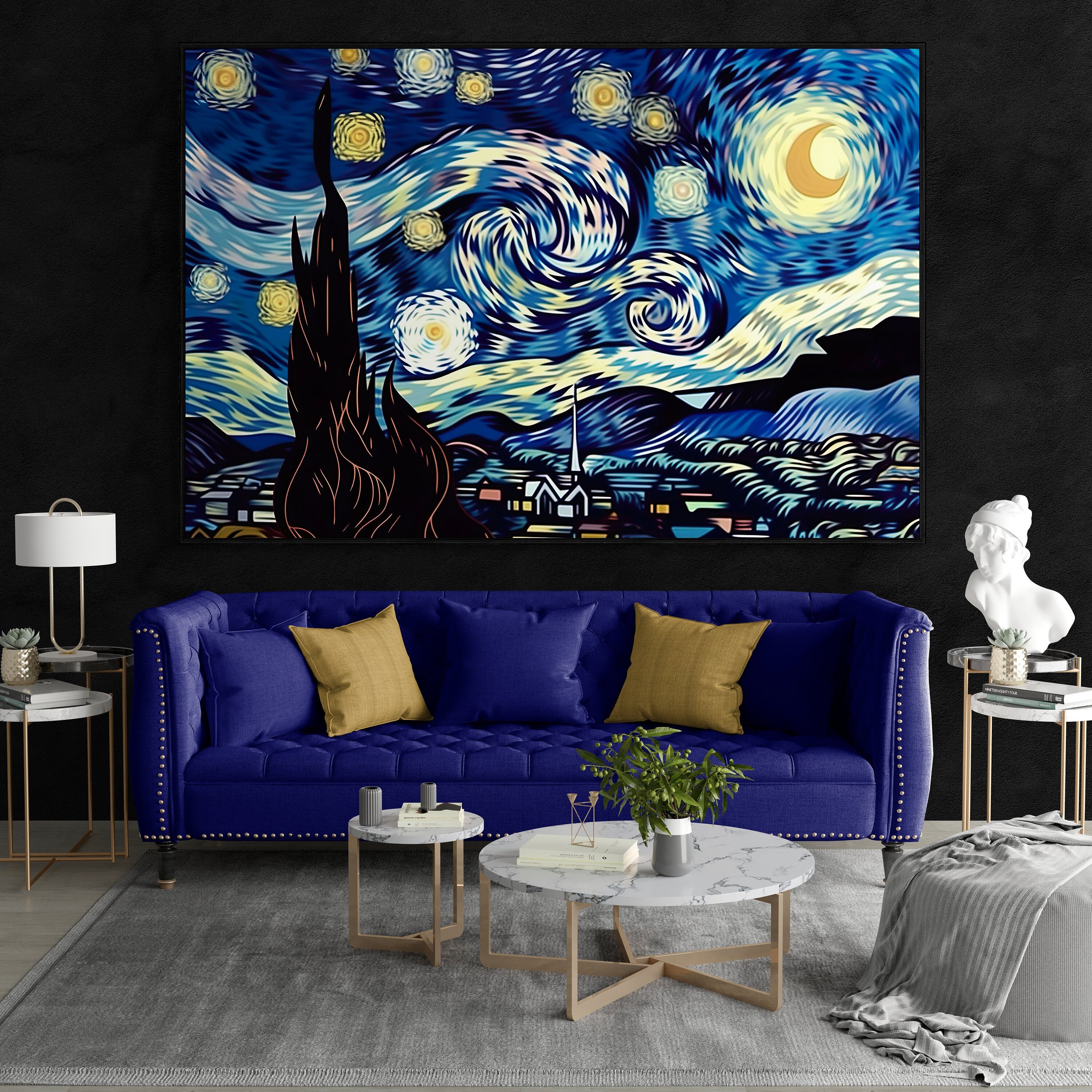 Van Gogh's Starry Night as a Pop Art Poster: A Modern Reinterpretation ...