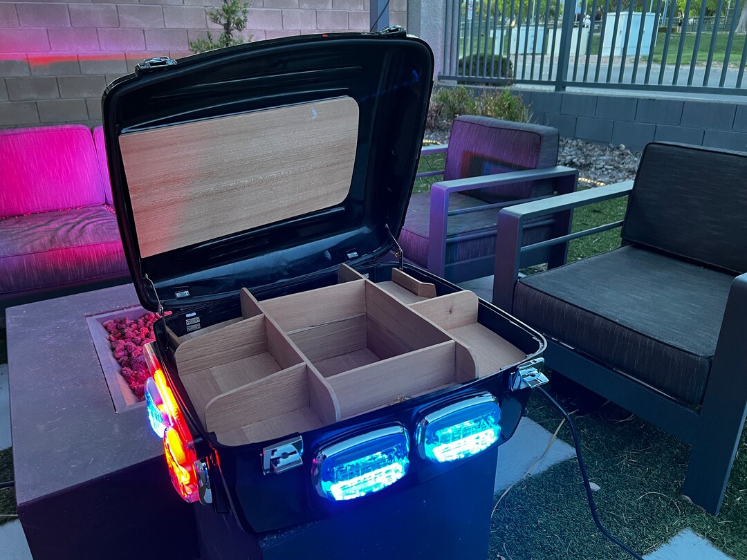 Cigar Humidor Police Top Box Spanish Cedar Lined, Custom Hand Made ...