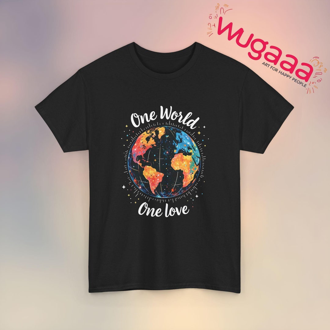 Colorful Globe T-shirt: Earth Map Graphic Tee, Travel Gift - Etsy