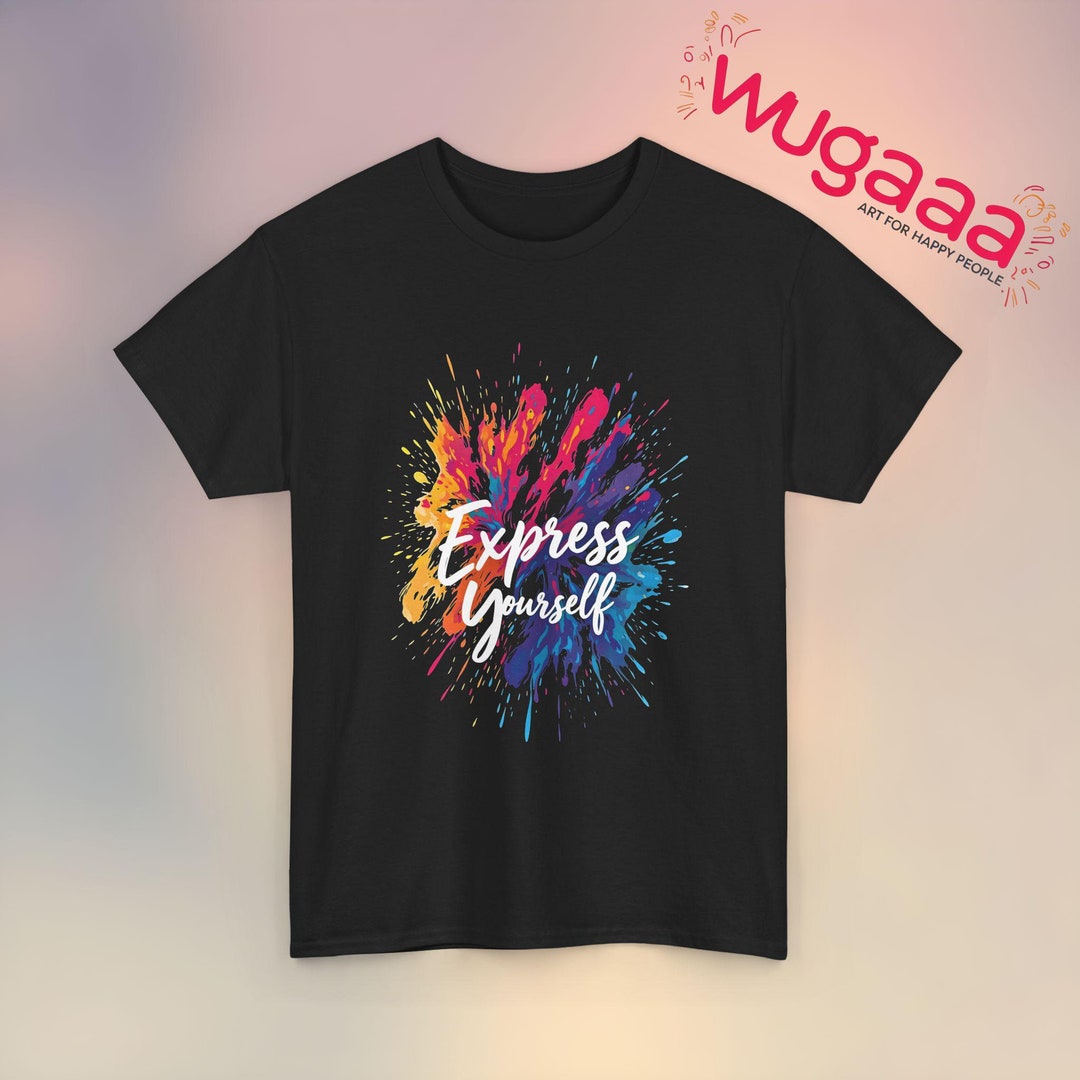 Abstract Splash Art T-shirt: Vibrant Express Yourself Tee - Etsy