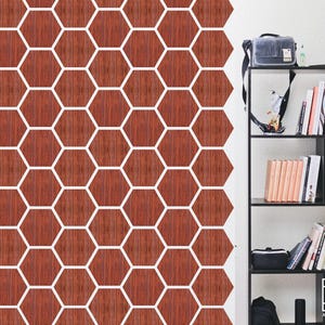 Geometric Hexagon Wood Wall Panels – Modern Modular Decor - Etsy