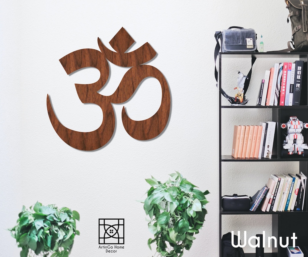 Wooden Om Symbol Wall Art, Zen Decor - Etsy